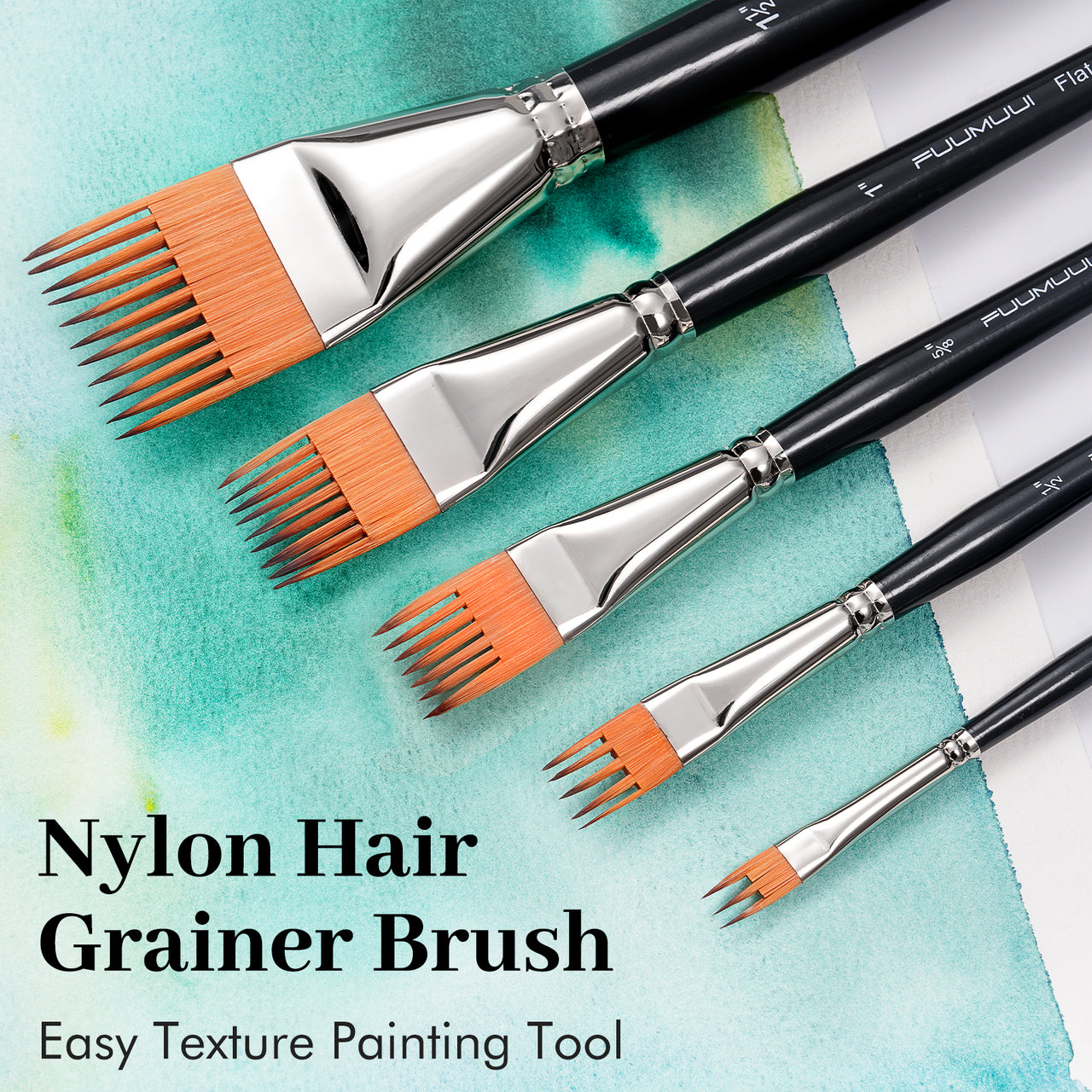 Grainer Brush Set - Flat Comb Brushes for Texture | Fuumuui