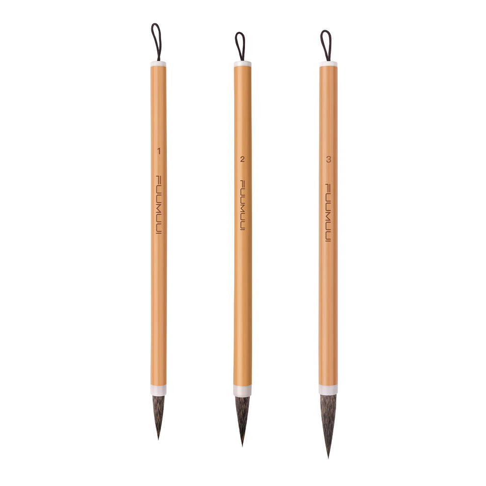 Fuumuui professional calligraphy brushes, handmade using high quality